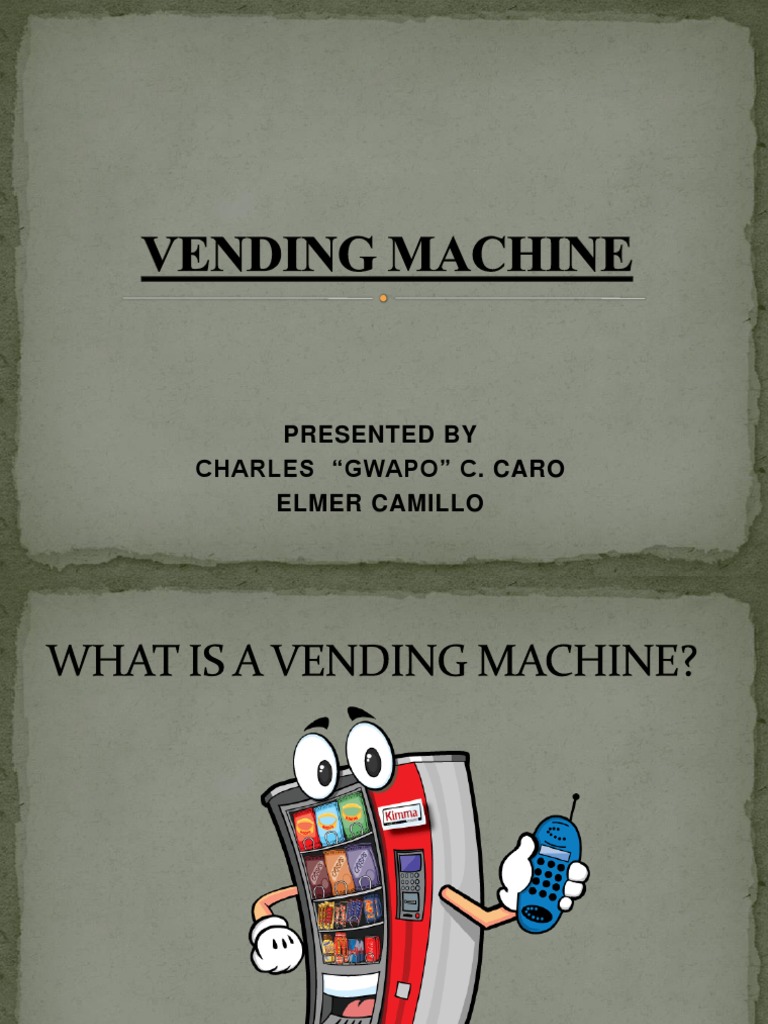 Vending Machine | PDF | Vending Machine | Foods