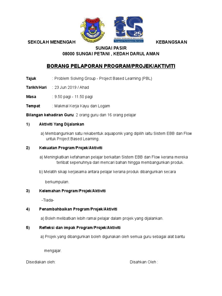 Laporan PBL RBT | PDF