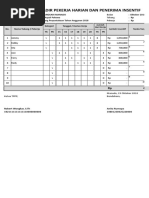 Contoh Absen Tukang Mingguan | PDF