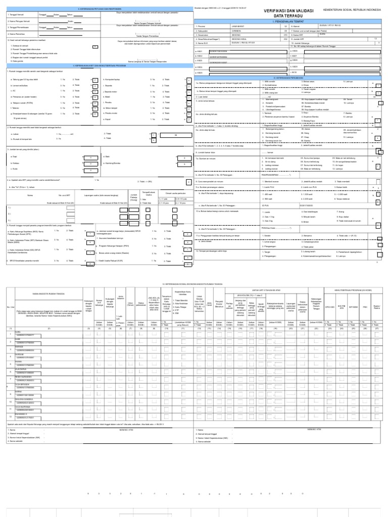 Form Prelist BDT (1) - Dikonversi | PDF