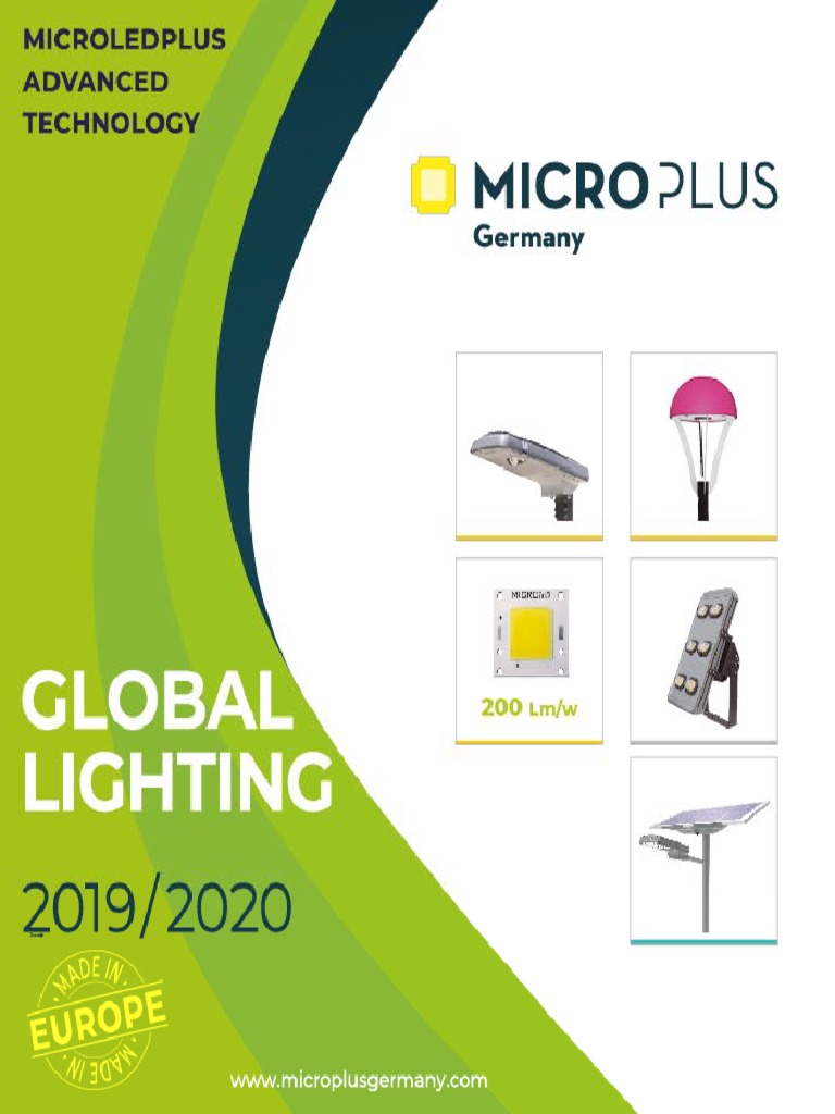 Catalogo Microplus Germany 2019 | PDF | Diodo emisor de luz | Rieles