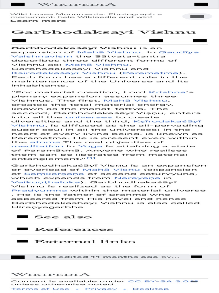 The Three Forms of Vishnu: Maha Vishnu, Garbhodakashayi Vishnu, and ...