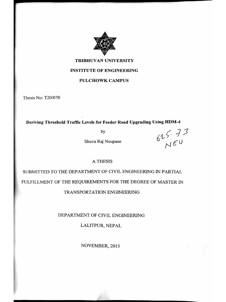 Transportation Thesis | PDF