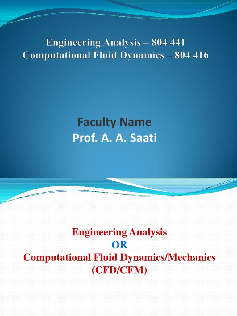 CFD - Part 2 - 1 - Classification of ODE and PDE Equations | PDF ...