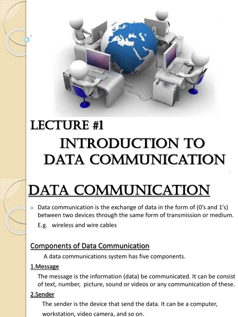 DataCom - Lecture - 01 - Introduction To Data Communication | PDF ...