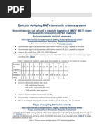 MATV System Design Guide | PDF | Coaxial Cable | Amplifier