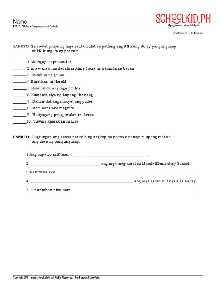 Pariral Pangungusp PDF | PDF