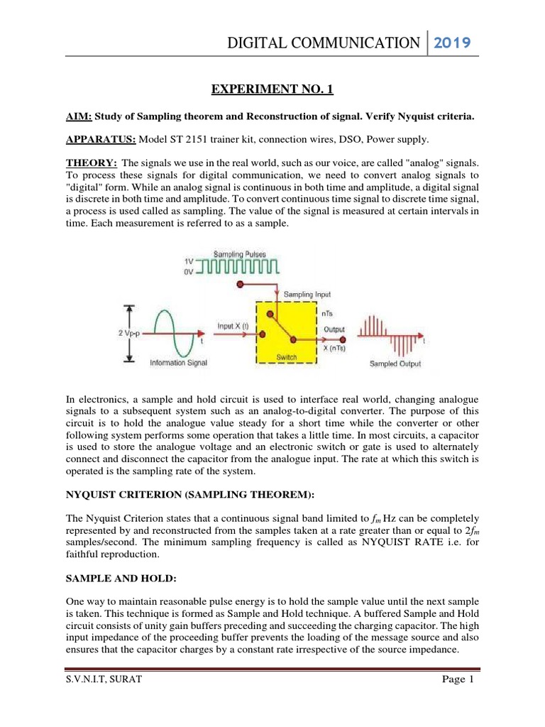 DCOM Lab Manual | PDF | Modulation | Digital Signal