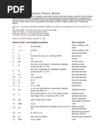 1000 Most Common French Words | PDF | Grammatical Gender | Verb