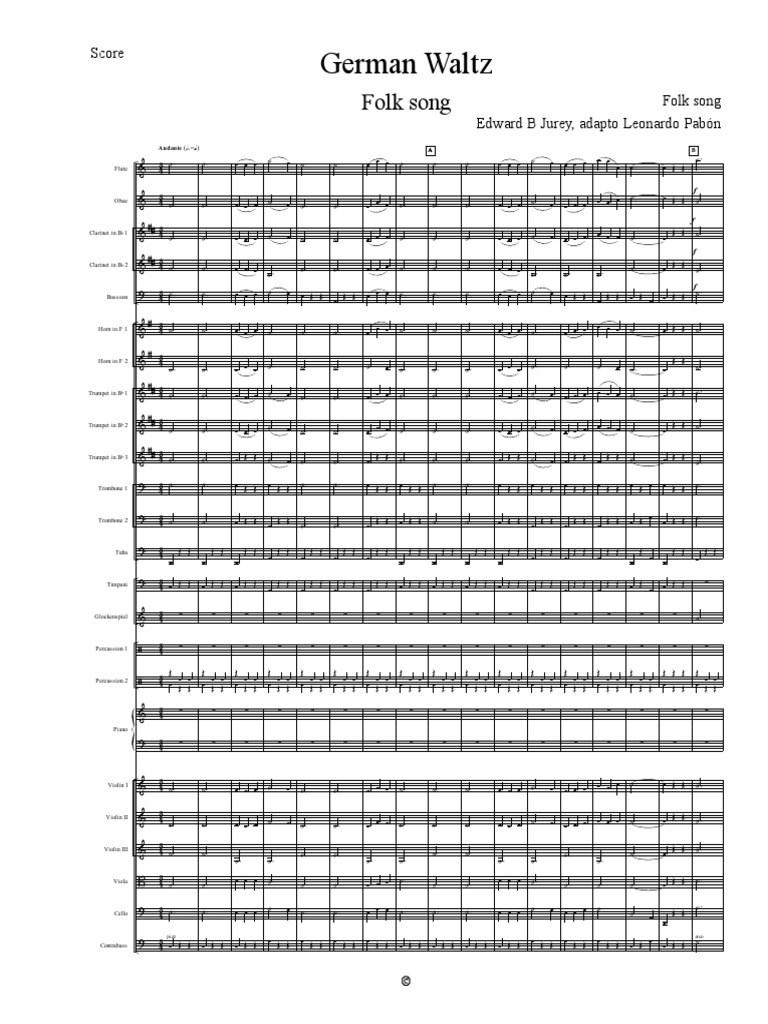 German Waltz | PDF | Musical Instruments | Entertainment (General)