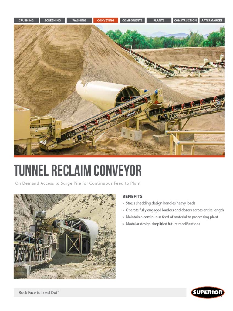 Tunnel Reclaim Conveyor: On Demand Access To Surge Pile For Continuous ...