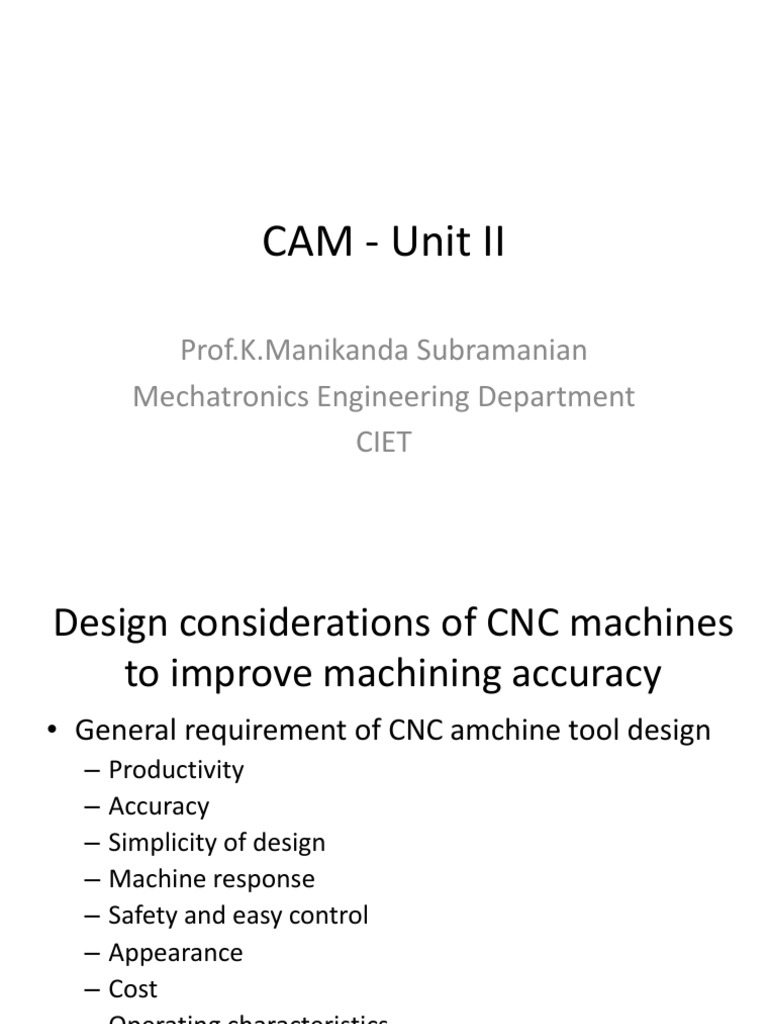 CNC Machine Design Essentials | PDF | Numerical Control | Friction