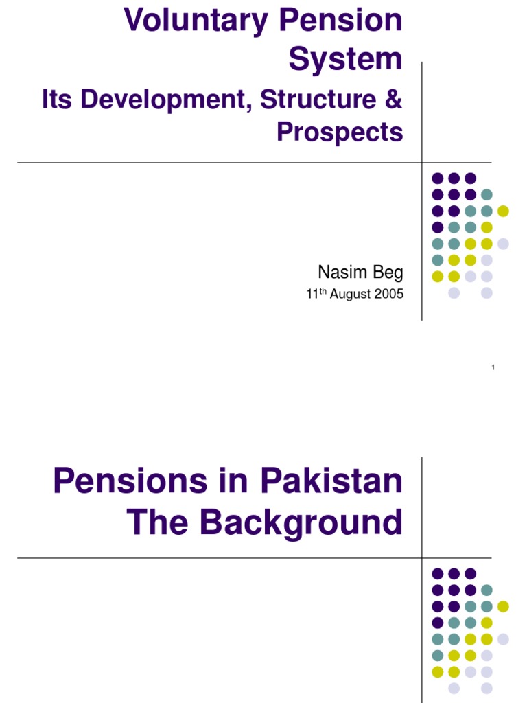 Presentation Nasim Beg | PDF | Pension | Defined Benefit Pension Plan