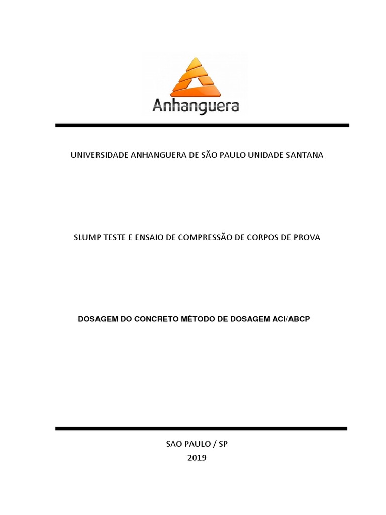 Dosagem Do Concreto Método de Dosagem Abcp Sem Capa | PDF | Concreto | Engenharia