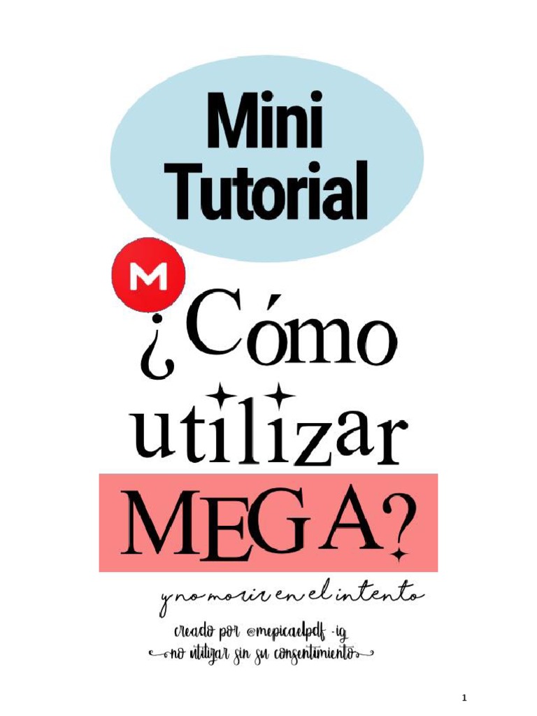¿Cómo Utilizar MEGA? | PDF | Aplicación movil | Youtube