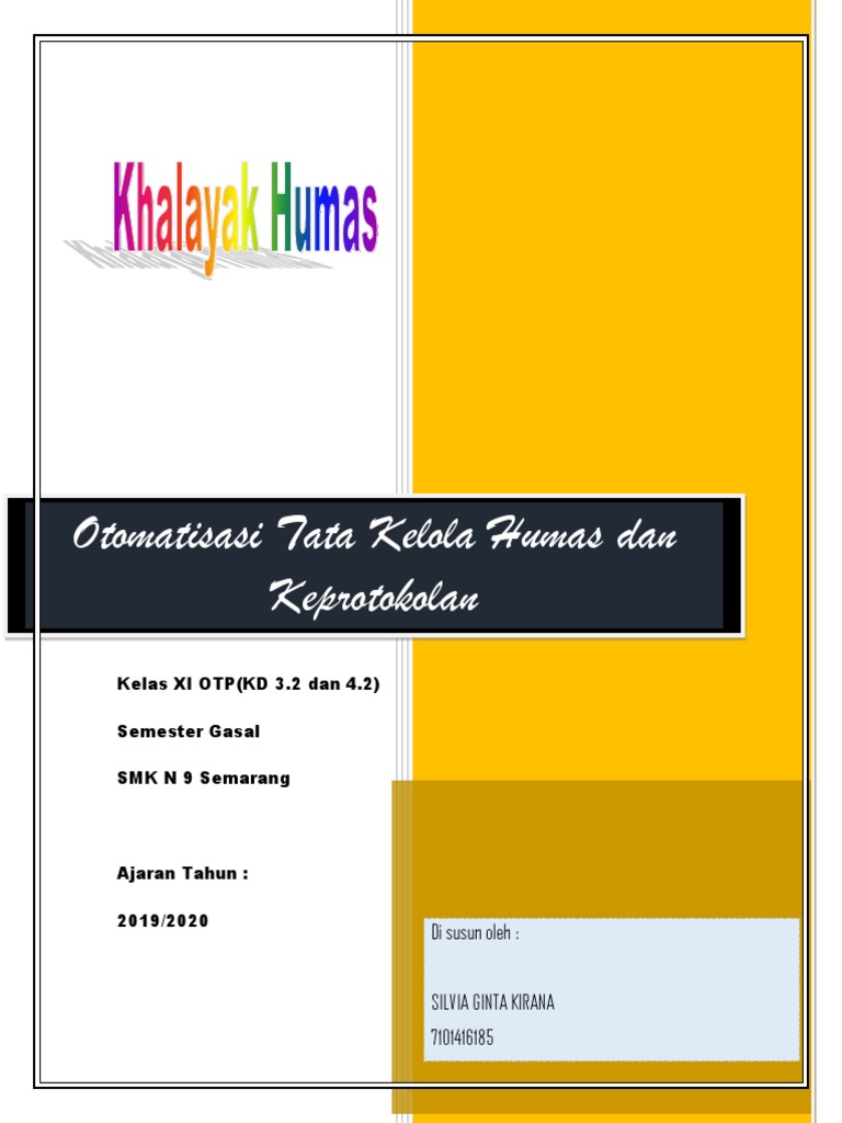 Bahan Ajar KD 3.3 Khalayak Humas | PDF