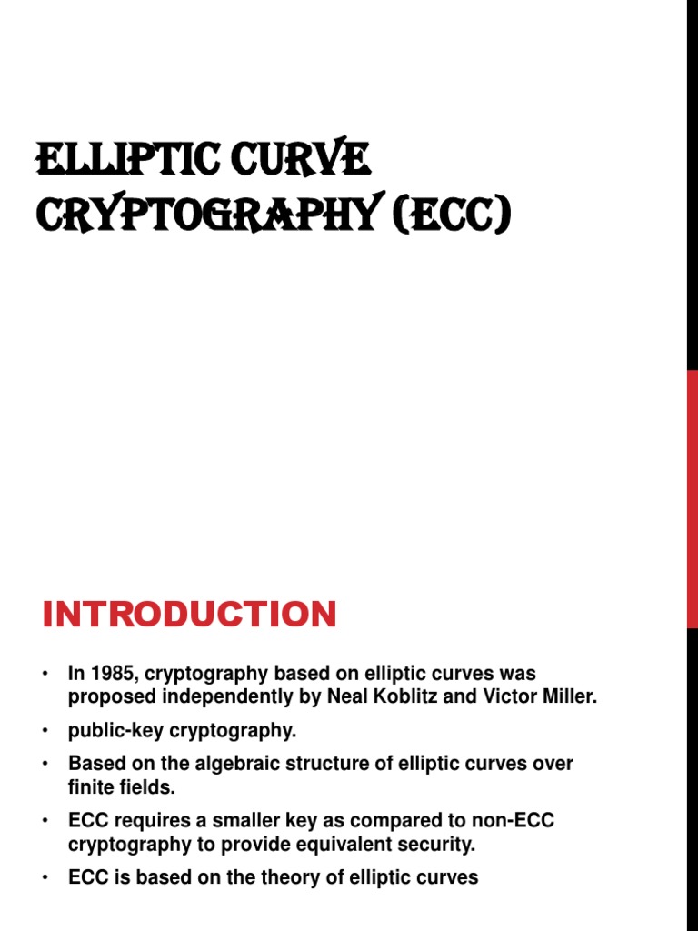 Ellipitic Curve Cryptography | PDF | Cryptography | Group (Mathematics)