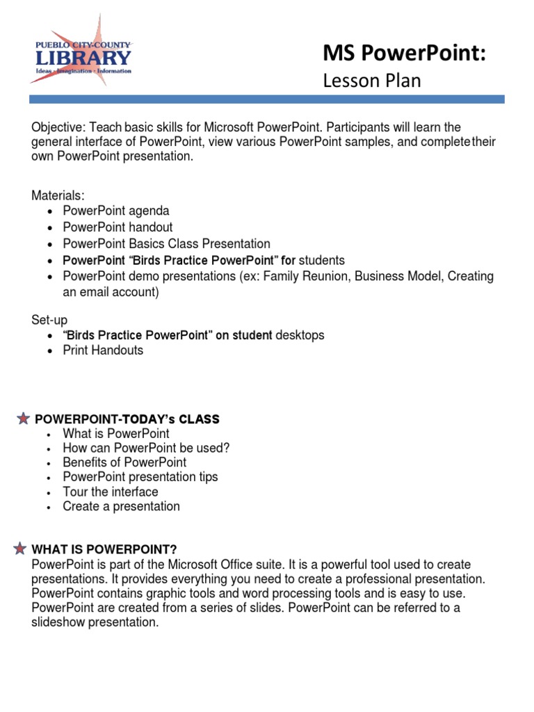PowerPoint Lesson Plan | PDF | Microsoft Power Point | Natural Satellite