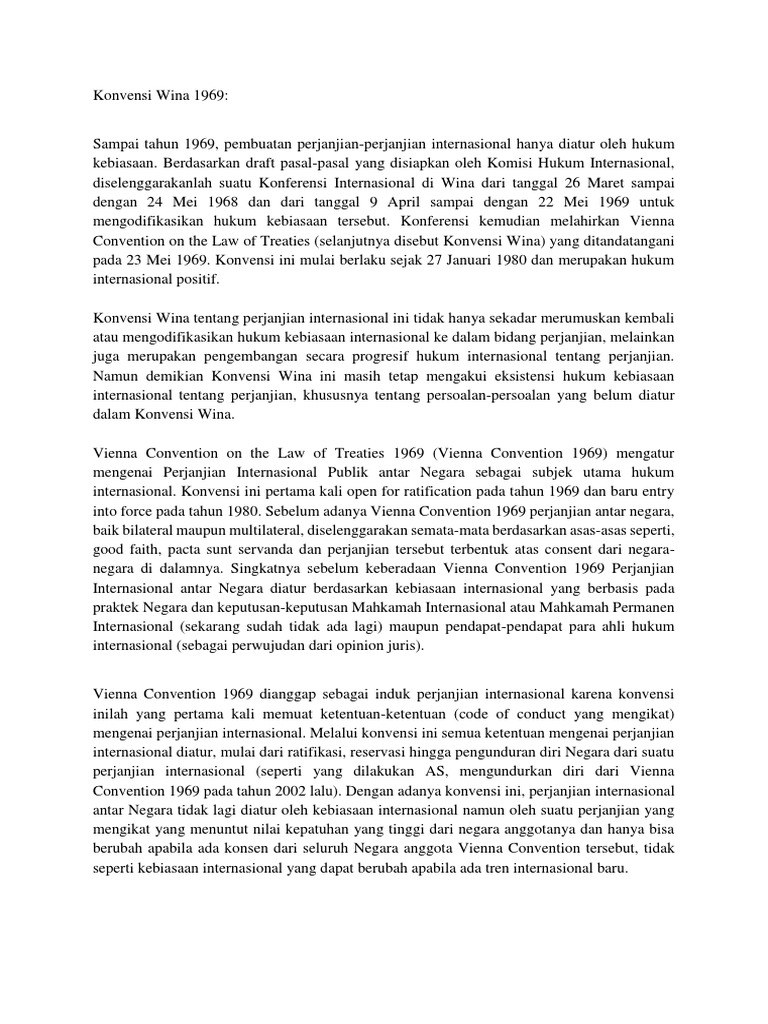Konvensi Wina 1969 | PDF