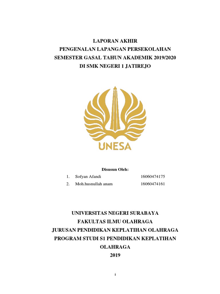 Laporan PLP Unesa | PDF