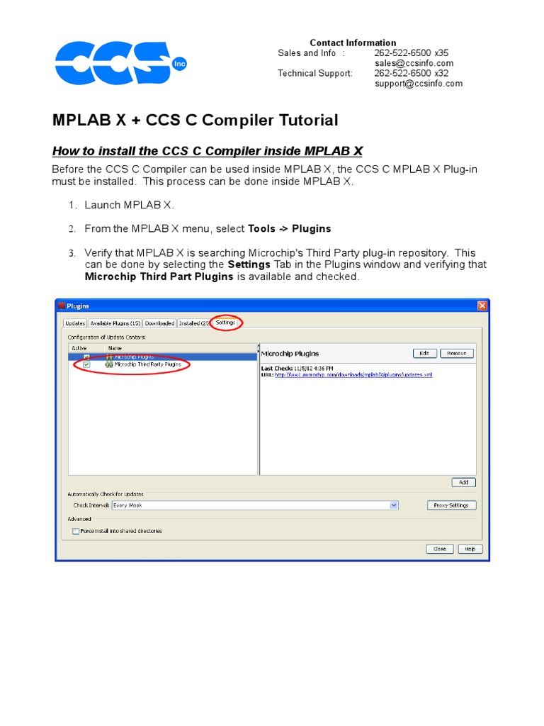 How To Install The CCS C Compiler Inside MPLAB X | PDF | Source Code | C (Programming Language)
