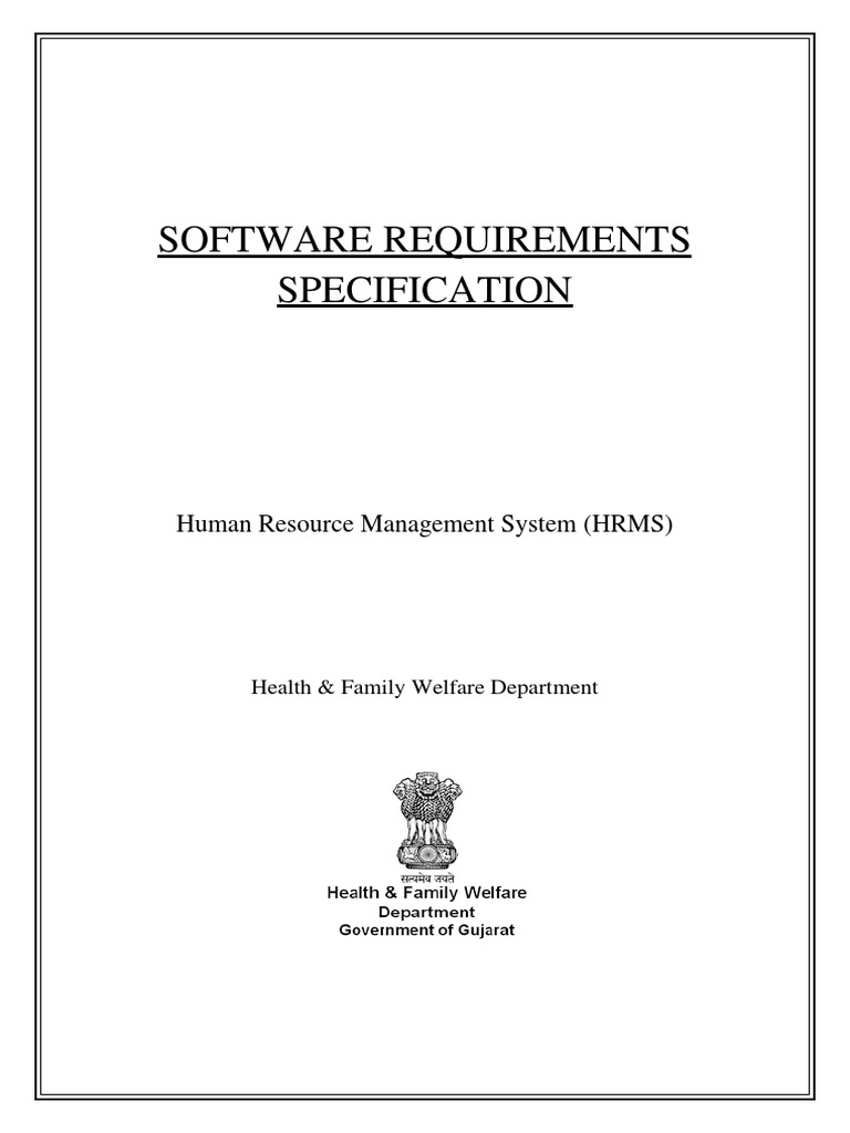 Software Requirements Specification: Human Resource Management System (HRMS) | PDF | Databases ...