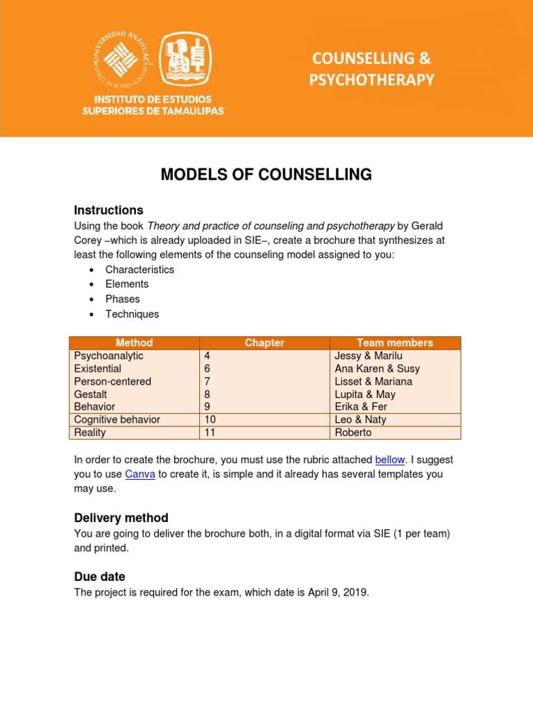 Models of Counselling | PDF | Psychotherapy | Clinical Psychology
