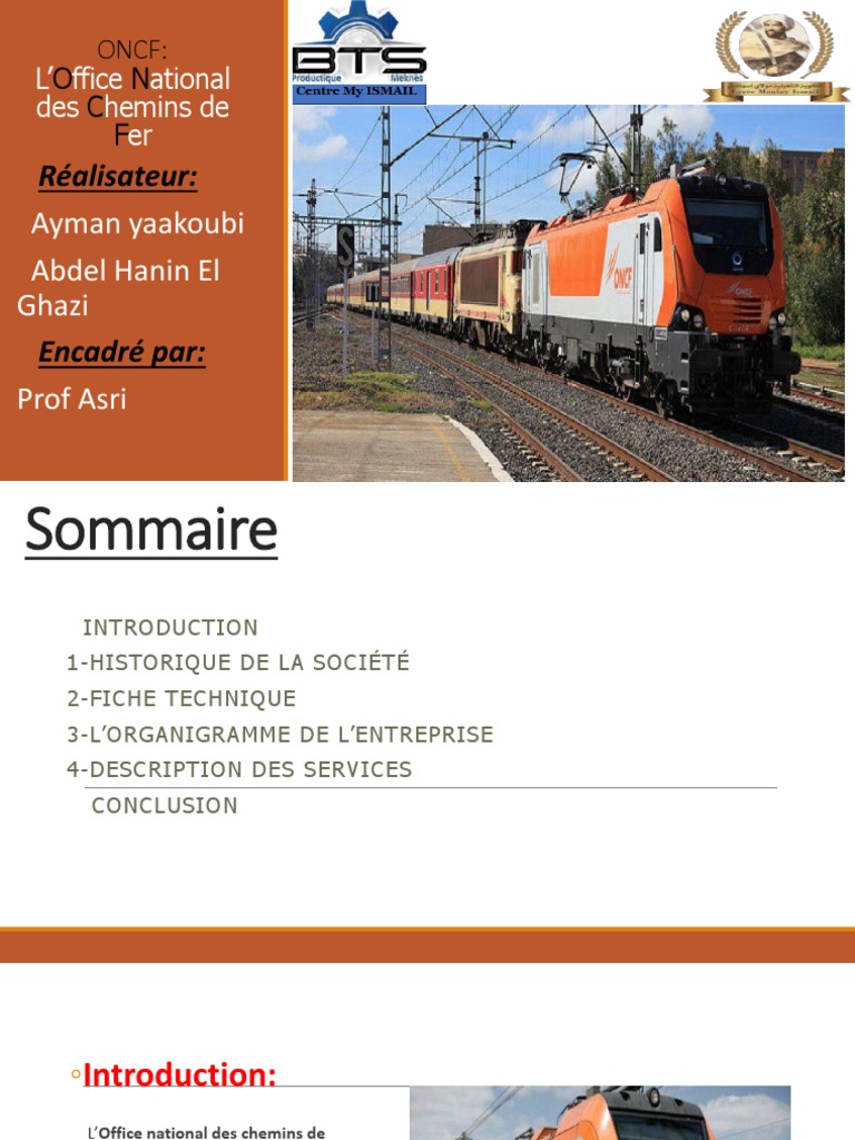 Oncf | PDF | Transport ferroviaire | Transport