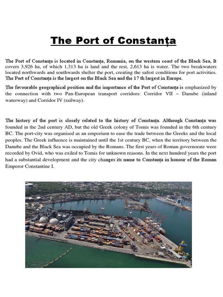 The Port of Constanța | PDF
