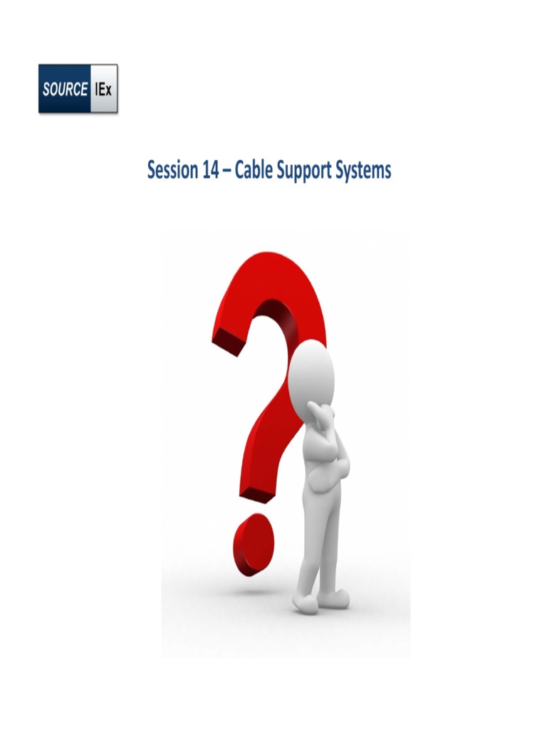Cable Support Systems Guide | PDF | Electrical Wiring | Electrical ...