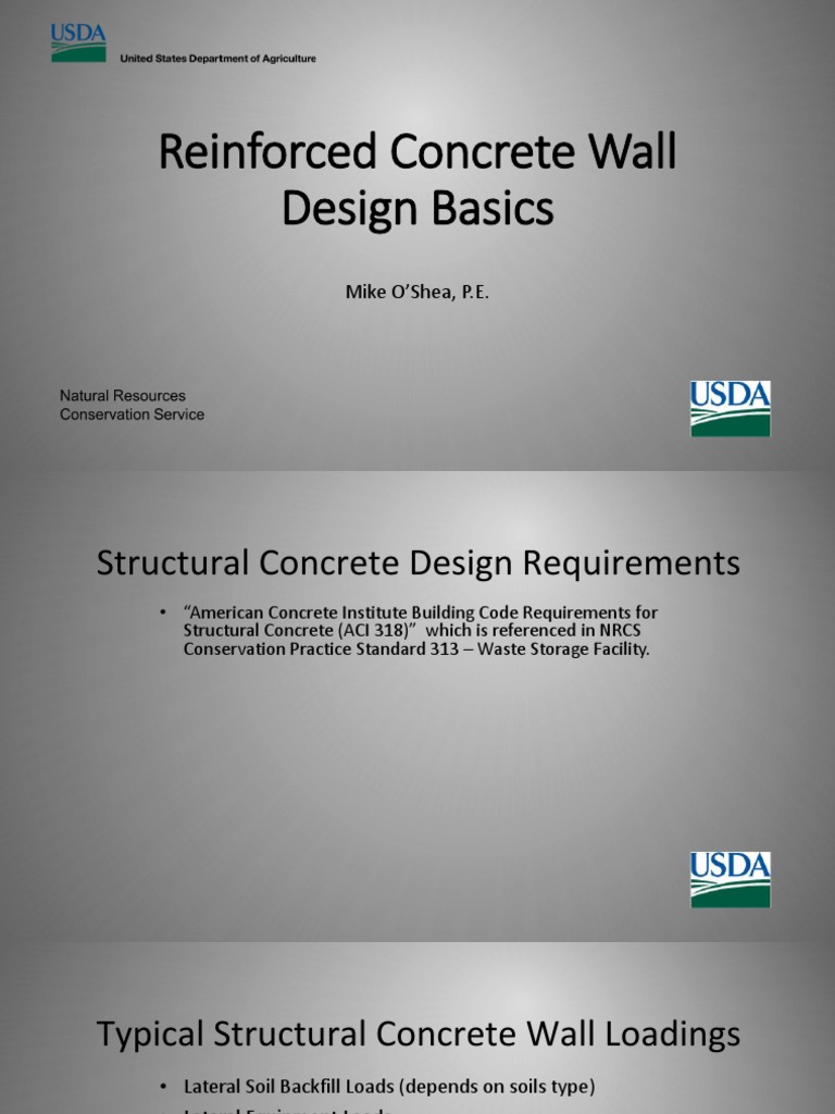 Reinforced Concrete Wall Design Guide | PDF | Reinforced Concrete ...