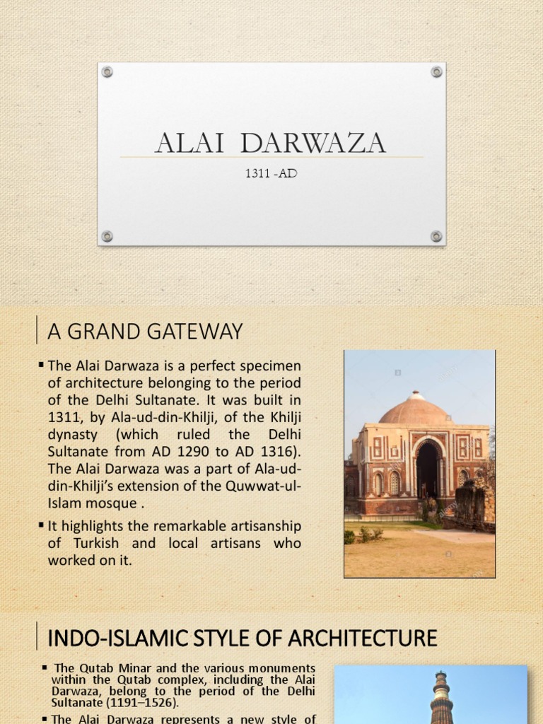 Alai Darwaza | PDF | Art Media | Architectural Design
