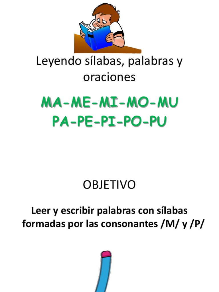 Leyendo Sílabas, Palabras y Oraciones | PDF