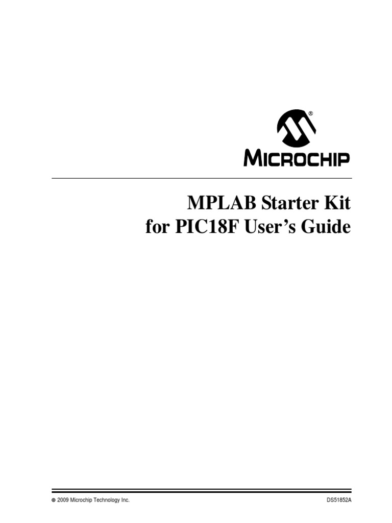 PIC18F Starter Kit 1 User Guide DS51852A PDF | PDF | Booting | Microsoft Windows