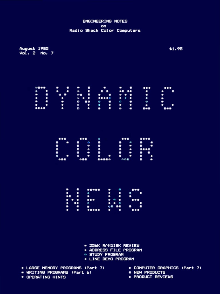 Engineering Notes: Radio Shack Color Computers | PDF | Random Access ...