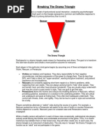 Drama Triangle Workbook With Worksheets | PDF