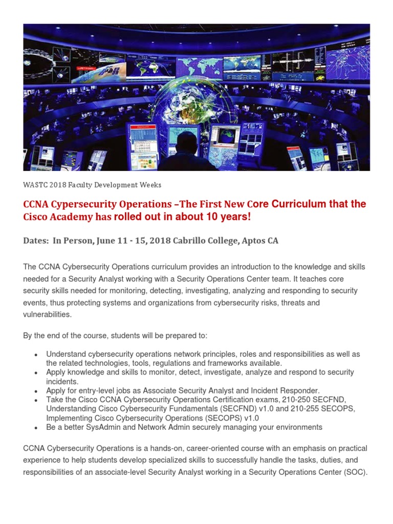 CyberOps PDF | PDF | Cisco Certifications | Learning