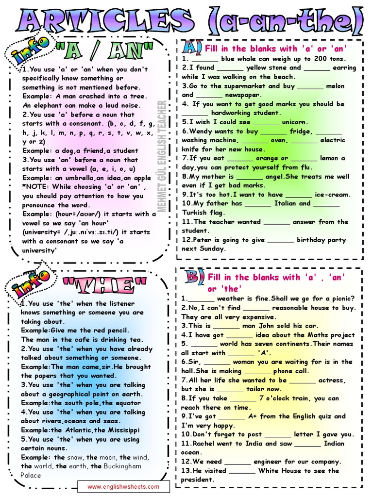 Articles A-An-The 1 | PDF | Languages | Language Arts & Discipline