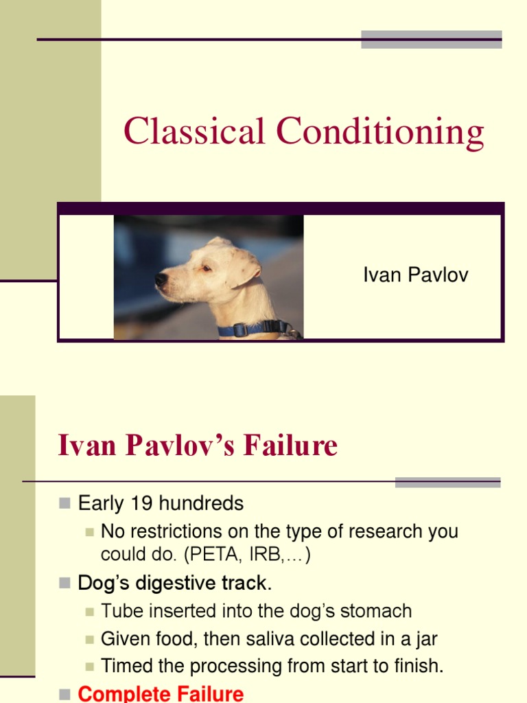 Classical Conditioning | PDF | Classical Conditioning | Cognitive Science