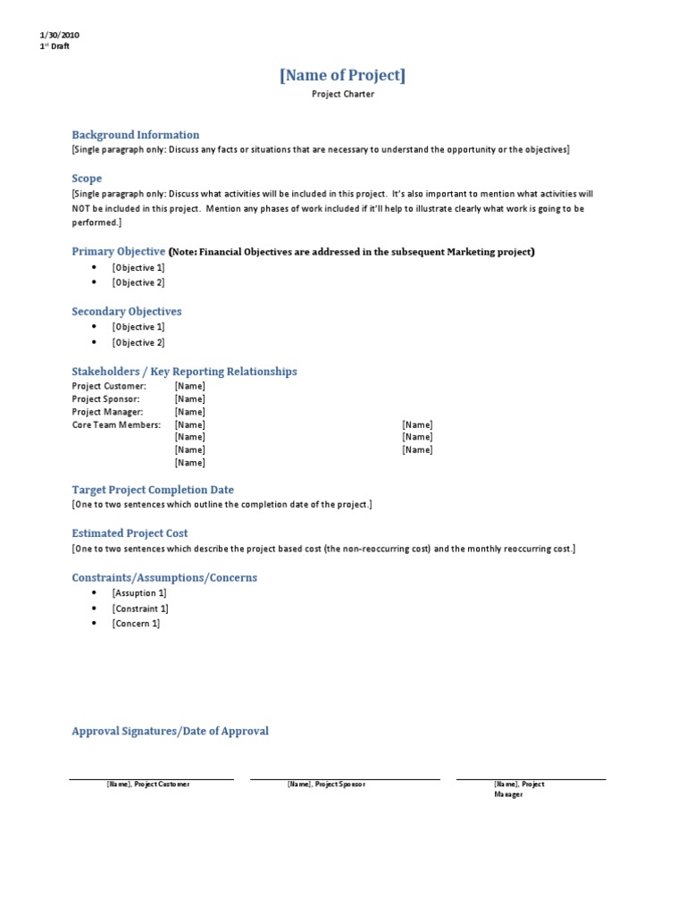 (Name of Project) : Background Information | PDF