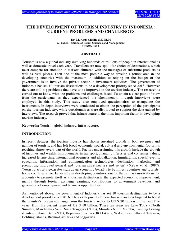 Development of Tourism Industry | PDF | Infrastructure | Tourism