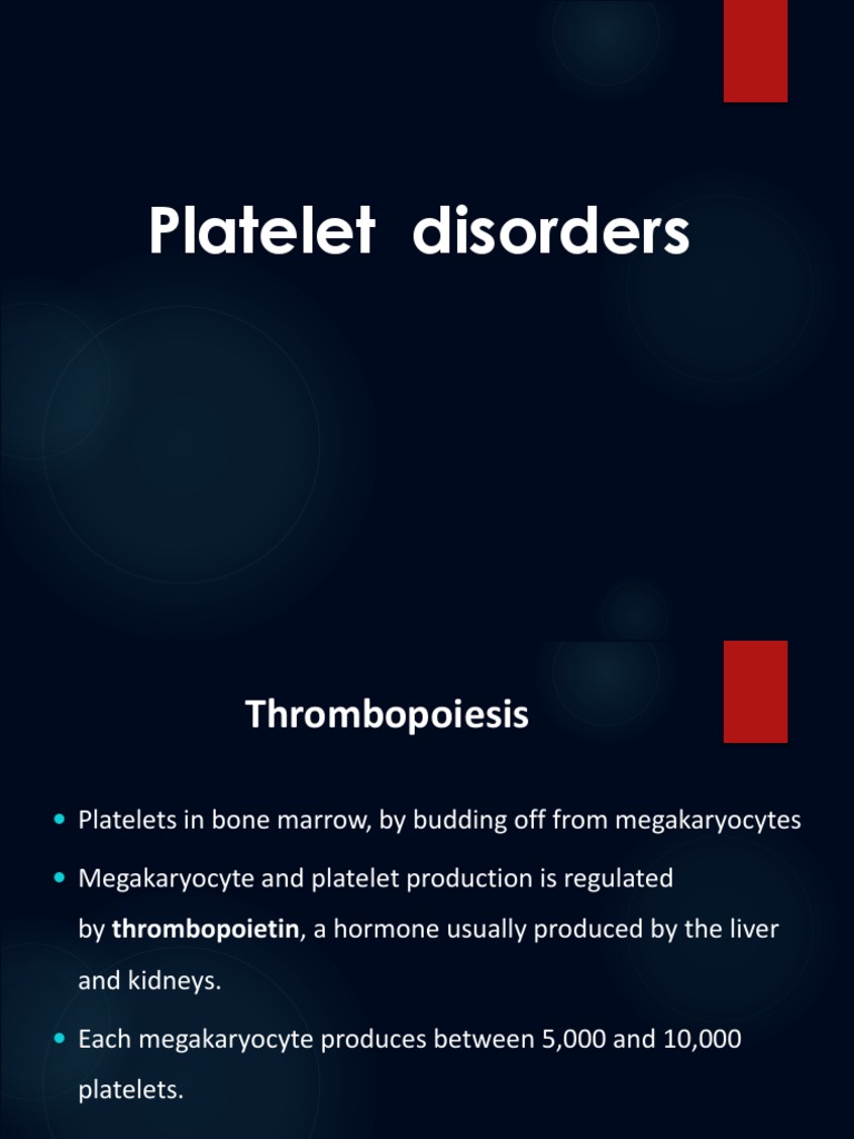 Platelets Disorders | Download Free PDF | Platelet | Coagulation