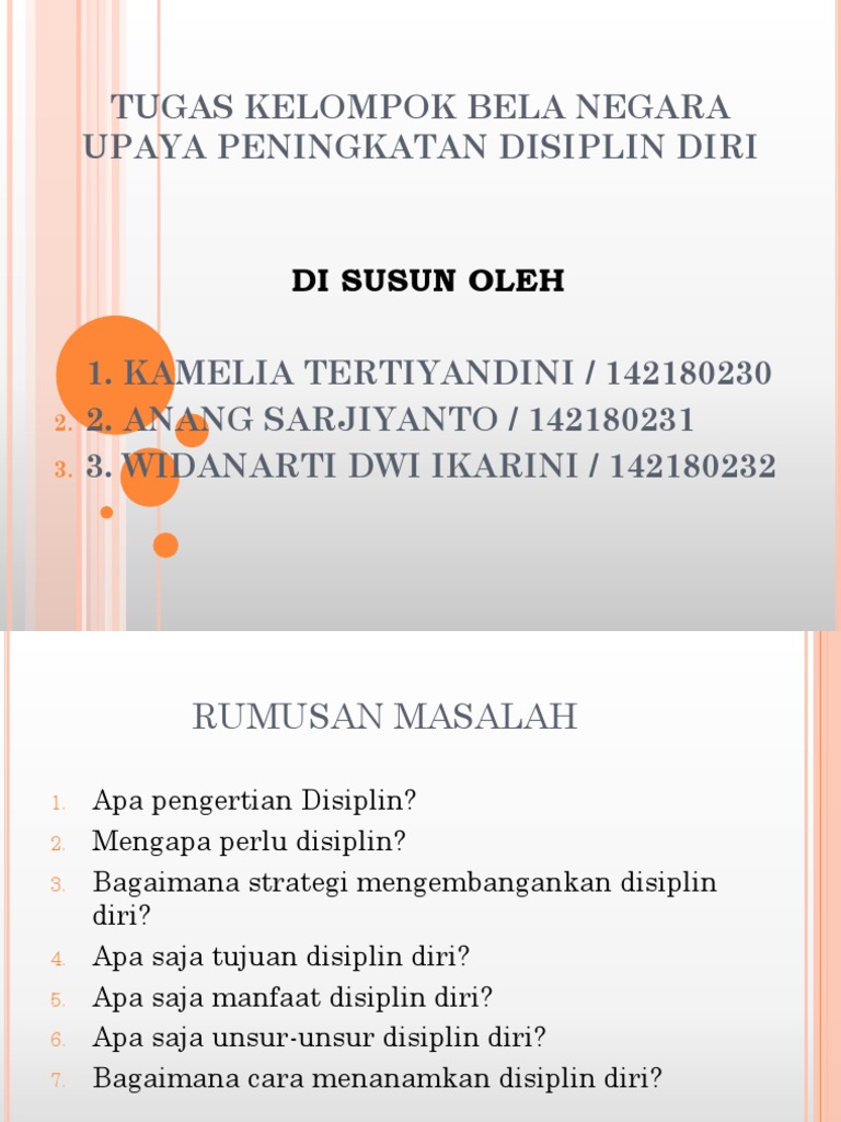 Disiplin Diri | PDF