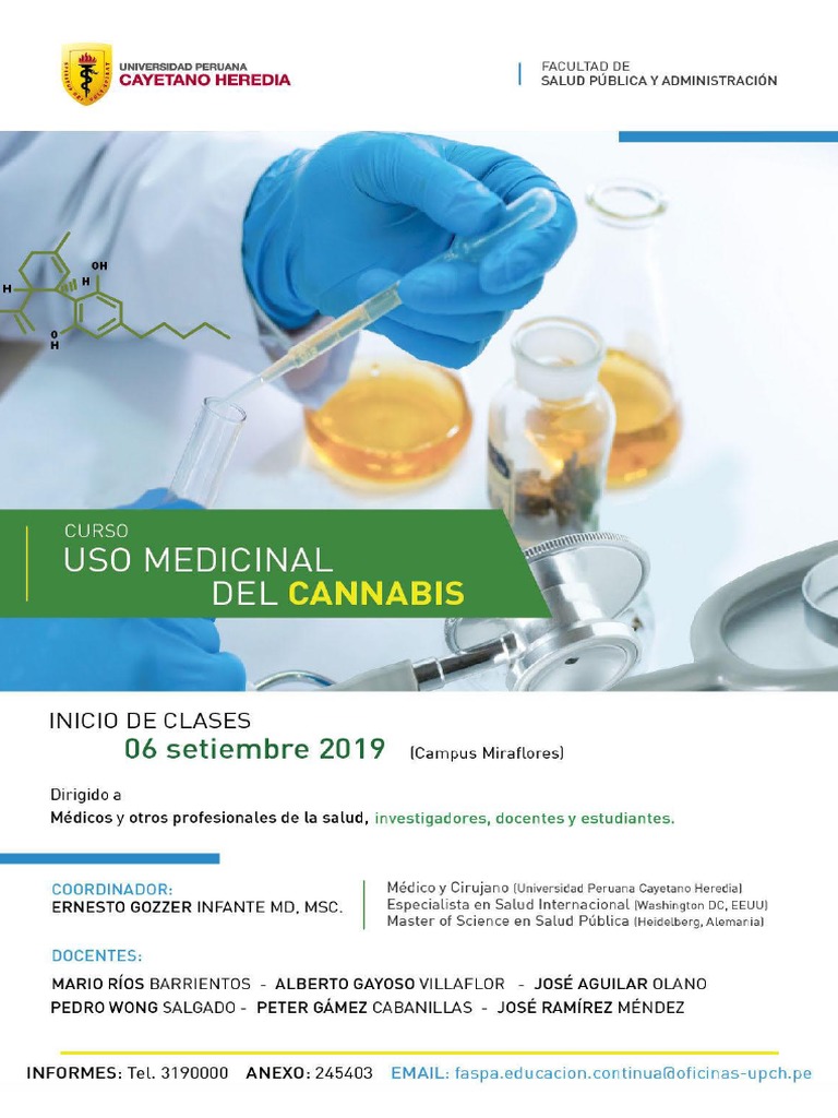 Uso Medicinal De Cannabis Pdf Cannabis Droga Perú