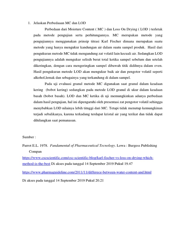 Jelaskan Perbedaaan MC Dan LOD | PDF