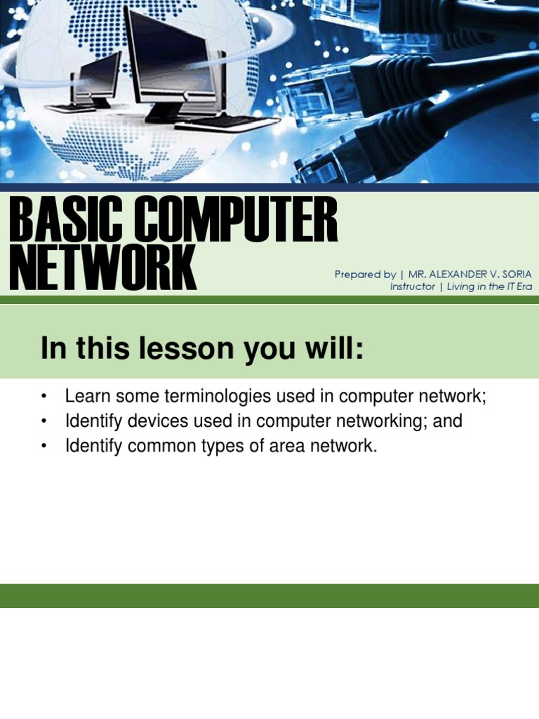 Basic Computer Network PDF | PDF | Wide Area Network | Local Area Network
