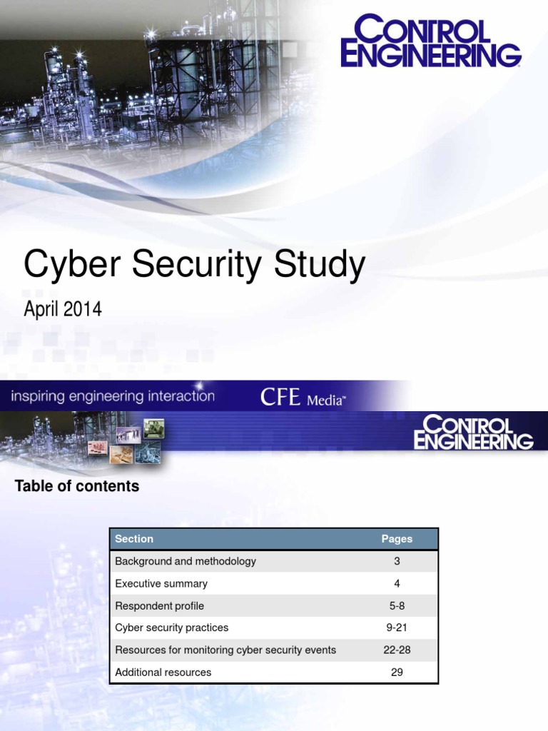 ControlEngineering WEB Cyber Security Study-14 | PDF | Computer ...