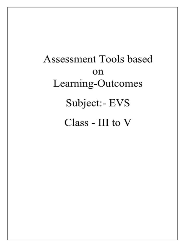 Class III-V EVS PDF | PDF | Foods | Learning