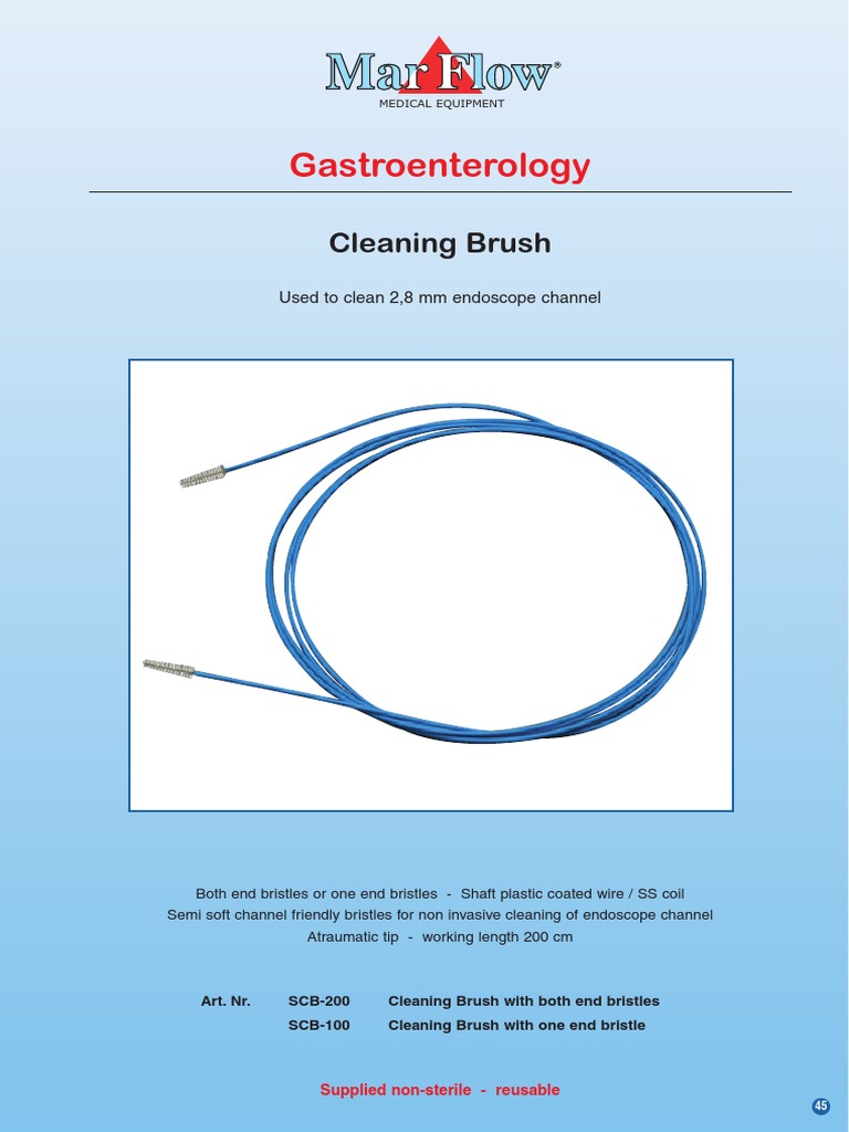Gastroenterology: Cleaning Brush | PDF | Catheter | Endoscopy