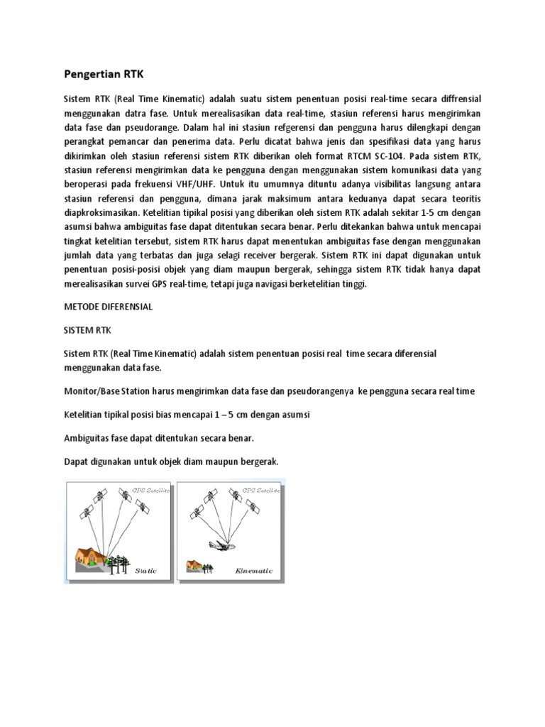 Pengertian RTK | PDF